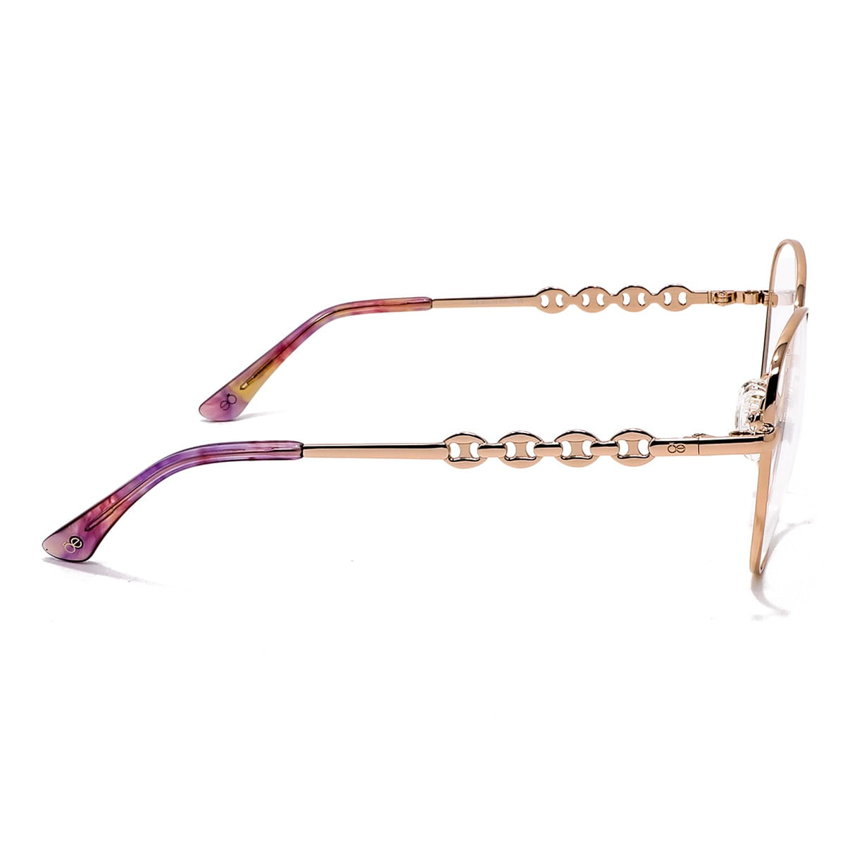 Lente Oftálmico Forma Ovalada Con Armazón De Metal Color Copper - CLOE MX