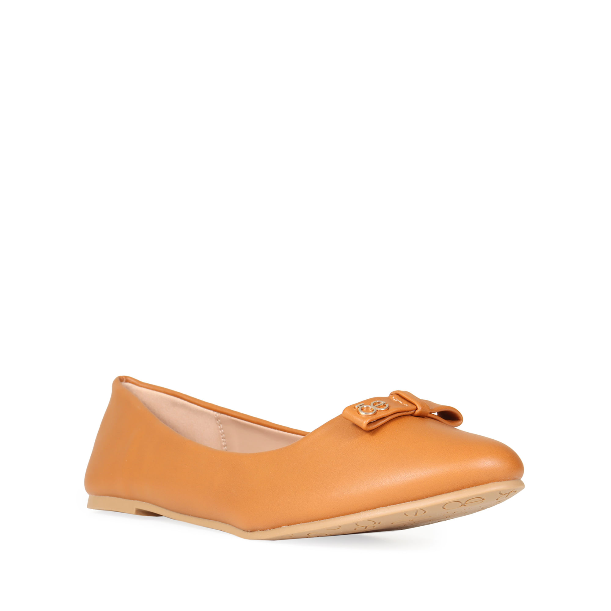 Flats Punta Ovalada Suela Antiderrapante color Camel en color | Flats ...