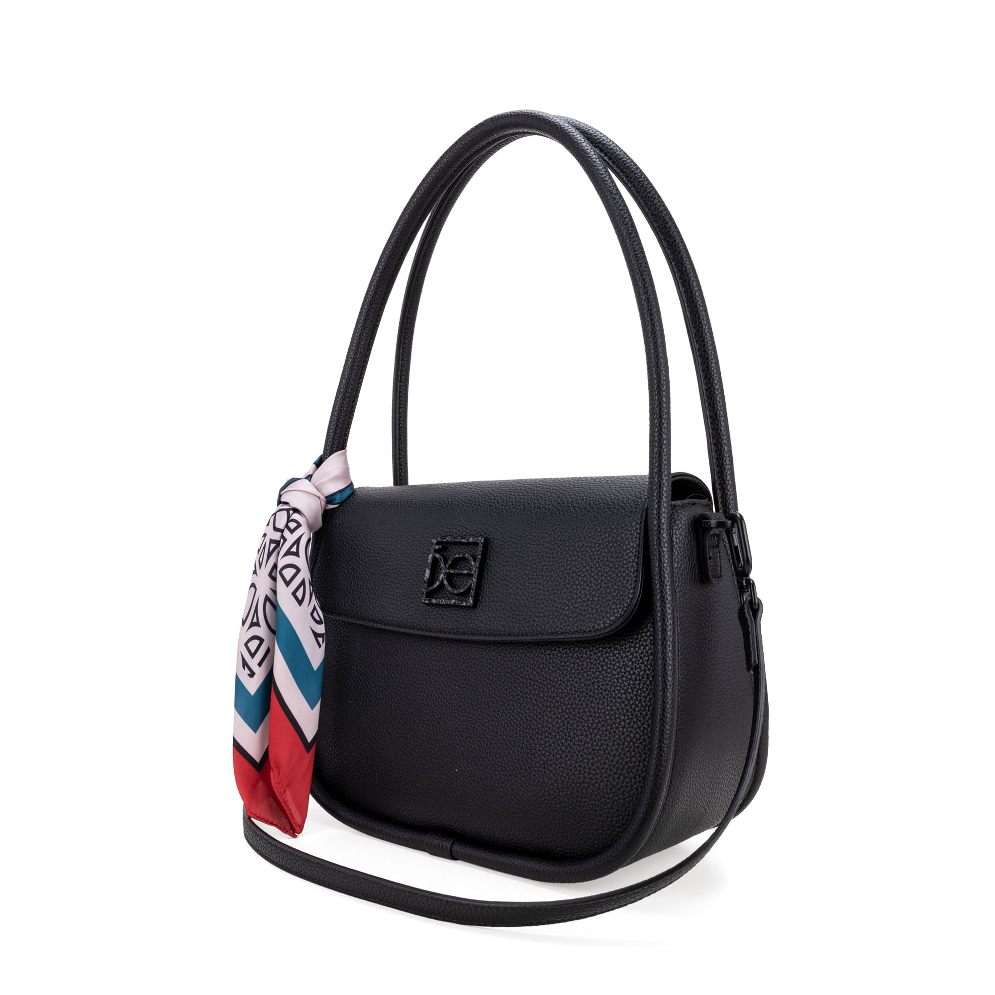 Lady Bag Chica Con Mascada Color Negro - CLOE MX